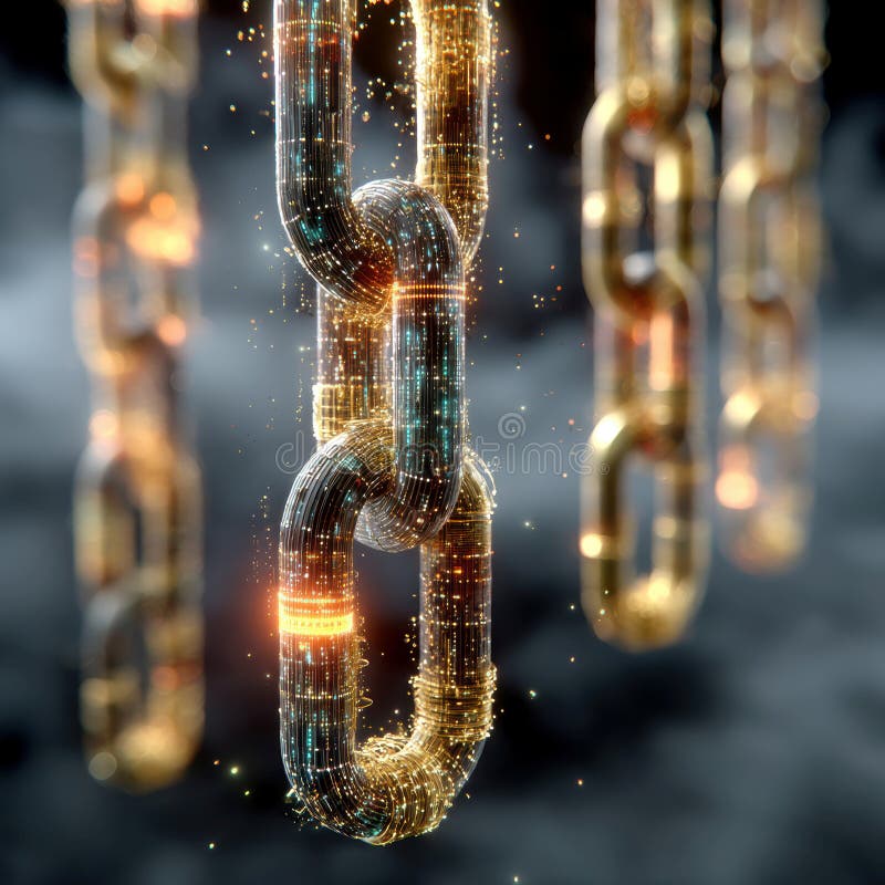 Electronic Circuits Glow Green. Stock Photo - Image of conductor ...