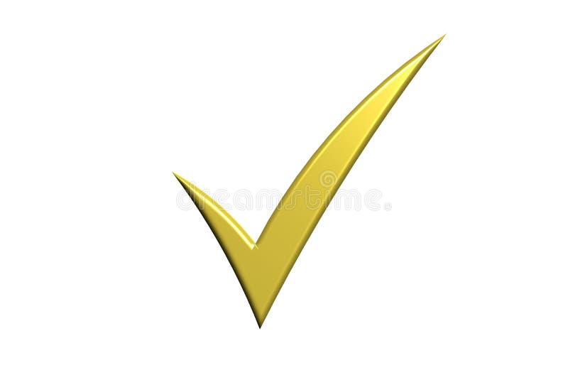 Gold Mark Tick Stock Illustrations – 433 Gold Mark Tick Stock ...