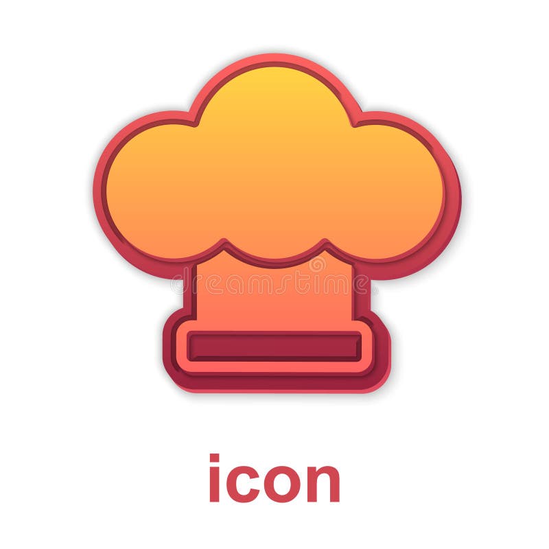 Gold Chef Hat Icon Isolated on White Background. Cooking Symbol. Cooks ... Gold Chef Hat Icon Isolated on White Background. Cooking Symbol. Cooks ...