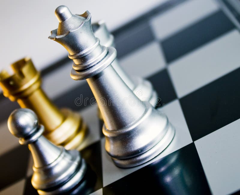 Gold Chess Queen stock photo. Image of rook, competition - 6977604