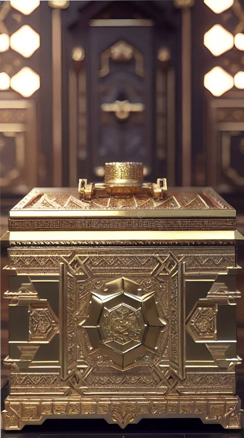 Gold Chest Illustration Artificial Intelligence Artwork Generated Stock ...