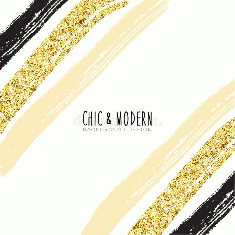 Gold Chic Background Vector Design Element Stock Illustration ...