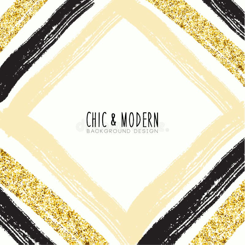 Gold Chic Background Vector Design Element Stock Illustration ...