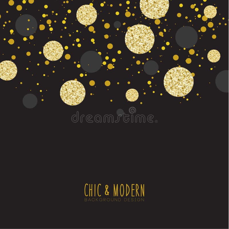 Gold Chic Background Vector Design Element Stock Illustration ...
