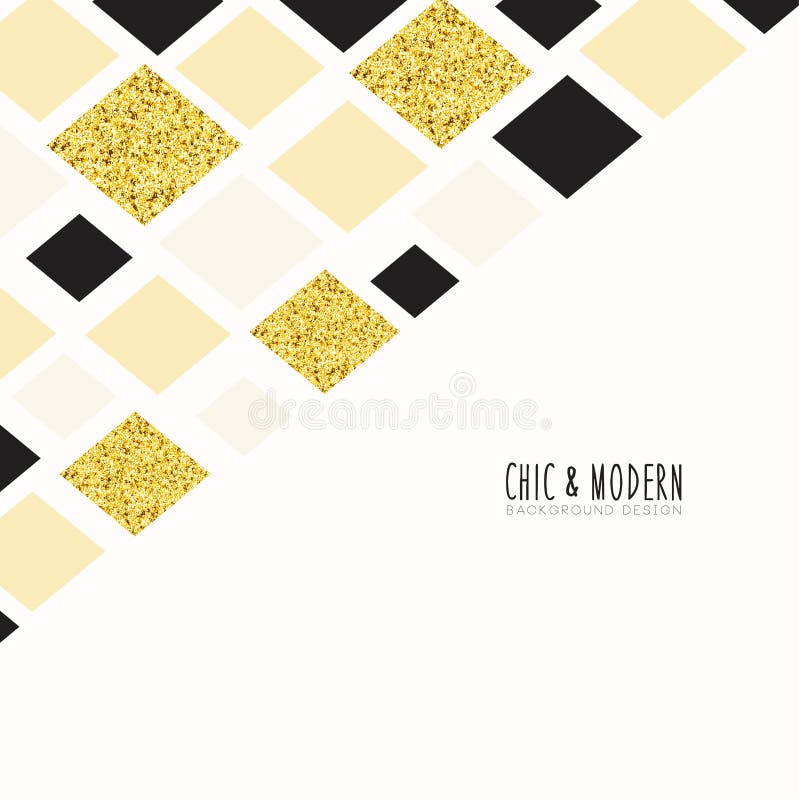 Gold Chic Background Vector Design Element Stock Illustration ...
