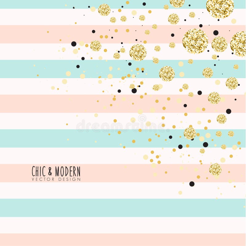 Gold Chic Background Vector Design Element Stock Illustration ...