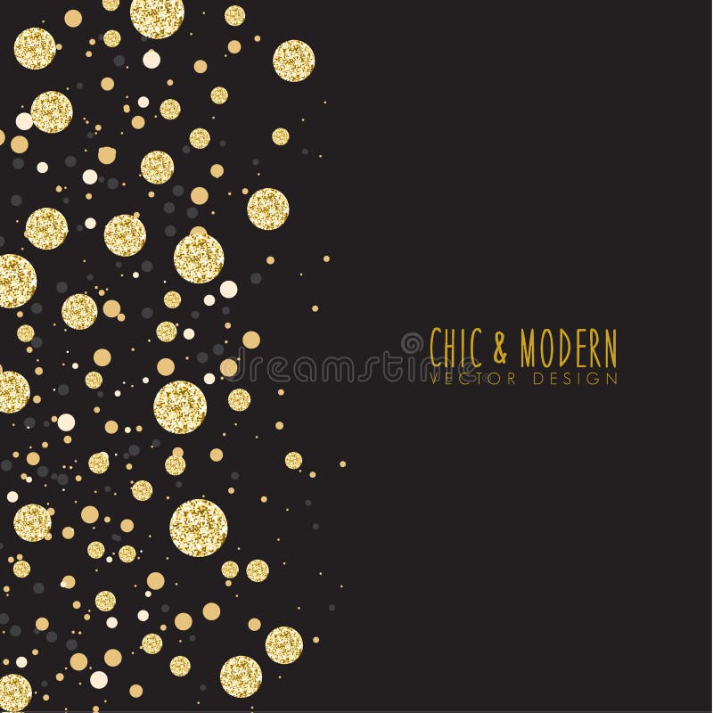 Gold Chic Background Vector Design Element Stock Illustration ...