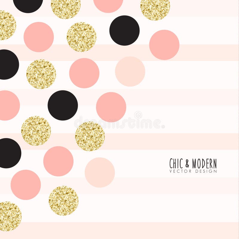 Gold Chic Background Vector Design Element Stock Illustration ...