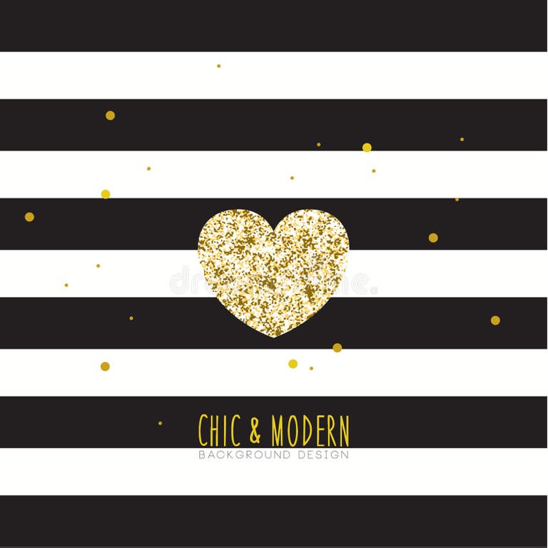 Gold Chic Background Vector Design Element Stock Illustration ...