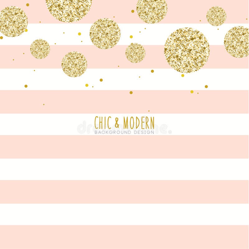 Gold Chic Background Vector Design Element Stock Illustration ...