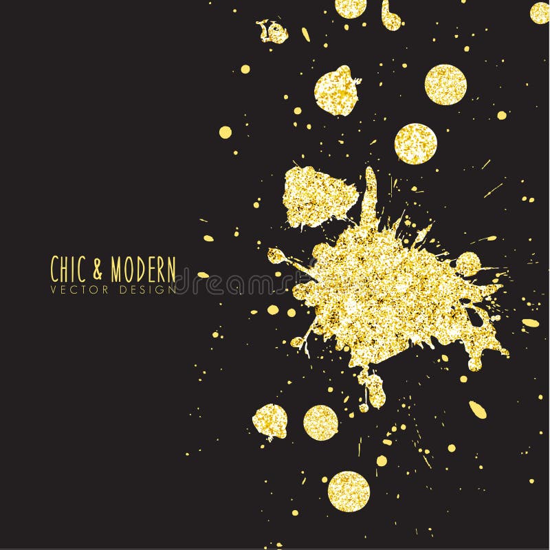 Gold Chic Background Vector Design Element Stock Illustration ...