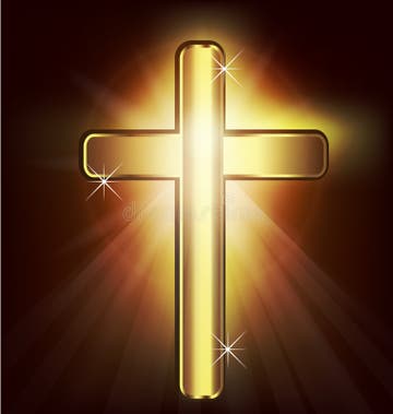 Golden Cross Light Rays Background Stock Illustrations – 115 Golden ...