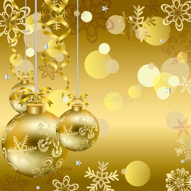 Elegant Champagne Gold Luxury Christmas Background Stock Illustrations ...