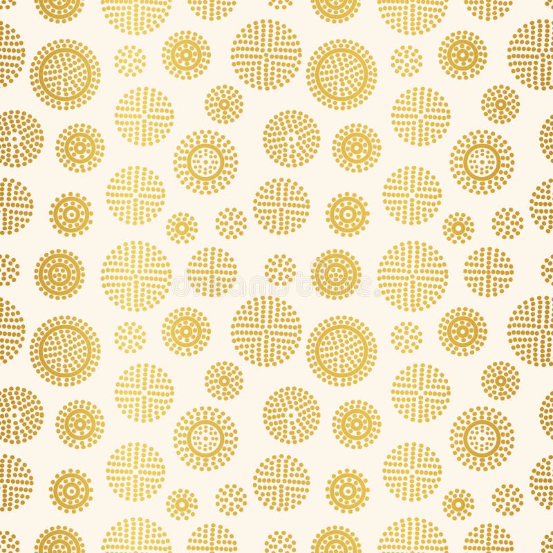 Gold Circle Gradient Abstract Seamless Print Background Design Stock ...