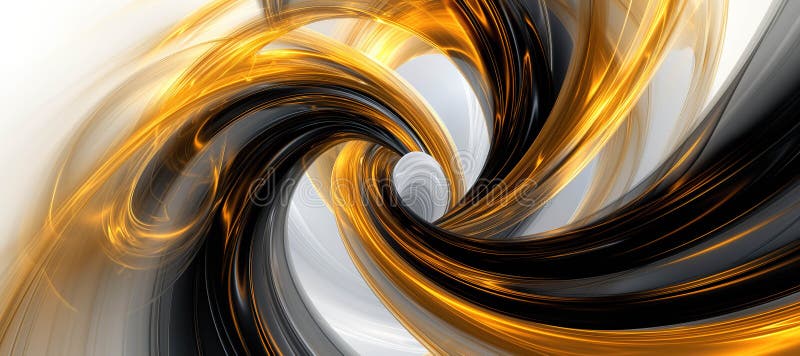 Gold Circle Hole Vortex Wave Background Stock Illustration ...