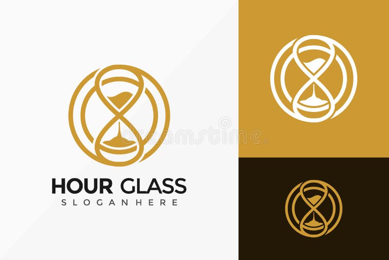 Gold Circle Hour Glass Logo Design, Creative Modern Logos Designs ...