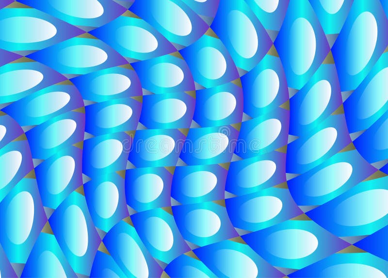 Gold Circle Interlaced Pattern on Purple Background. Gold Interlocking ...