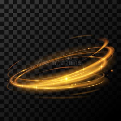 Gold circle light effect stock vector. Illustration of black - 69679905