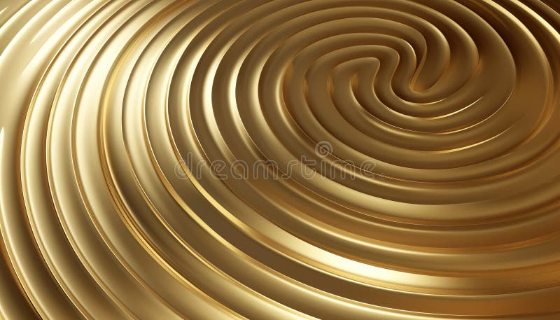 Gold Circle Line Abstract Background. Stock Illustration - Illustration ...