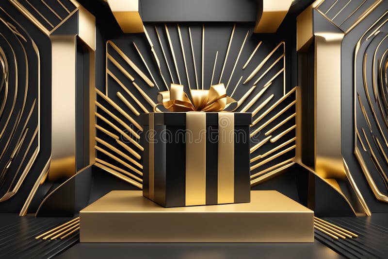 Gold Circle Pedestal in Eleglance Luxuary for Product Presentation Ai ...