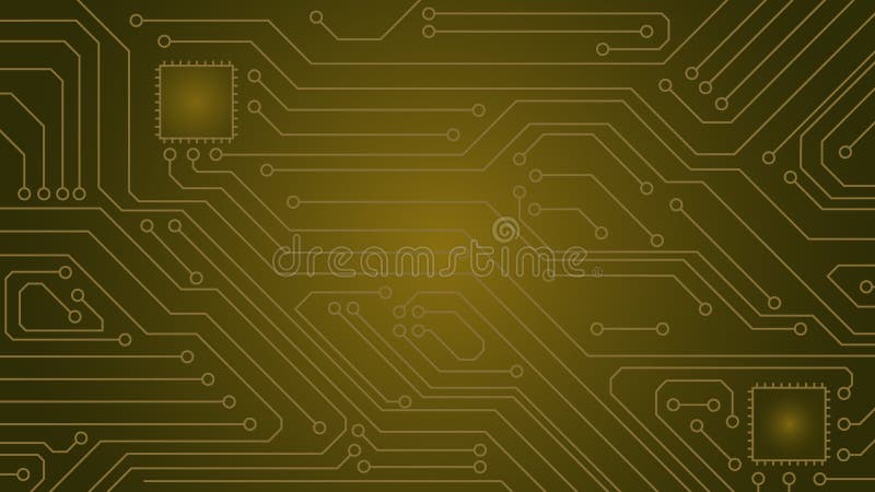 Gold Circuit Board Pattern Background Image. Ultra High Definition ...