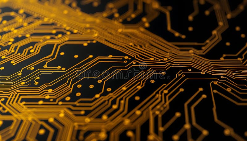 Gold Circuit Board Texture, Technology Detail, Golden Tech, Electronic ...