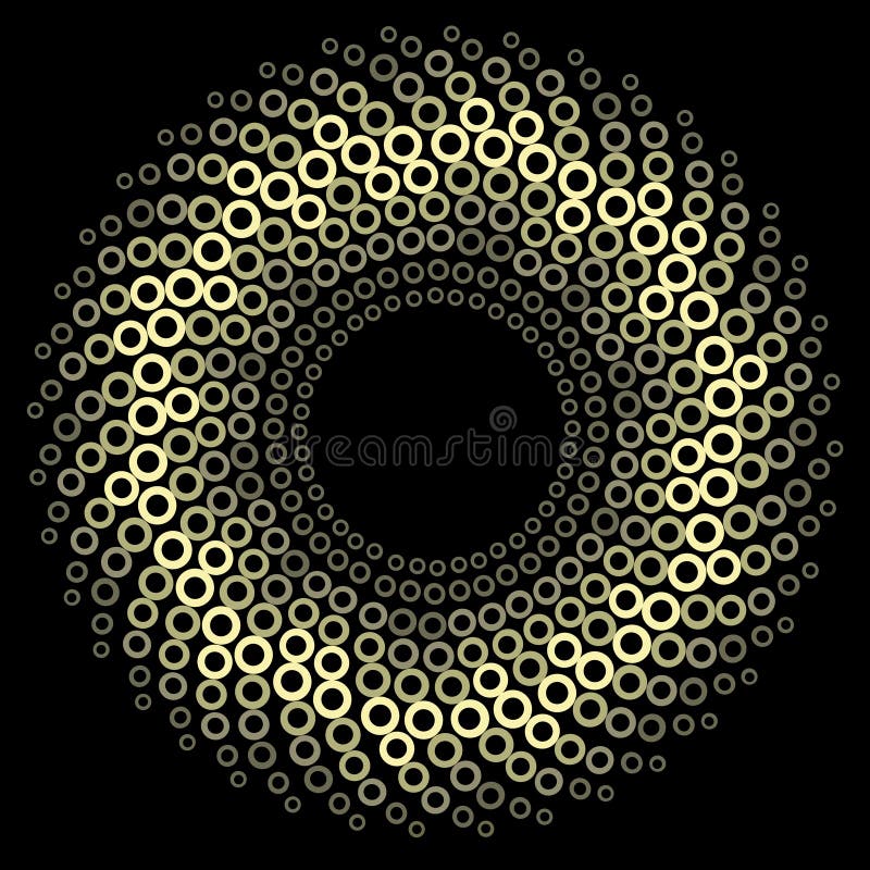 Gold circular design stock vector. Illustration of blot - 12594539