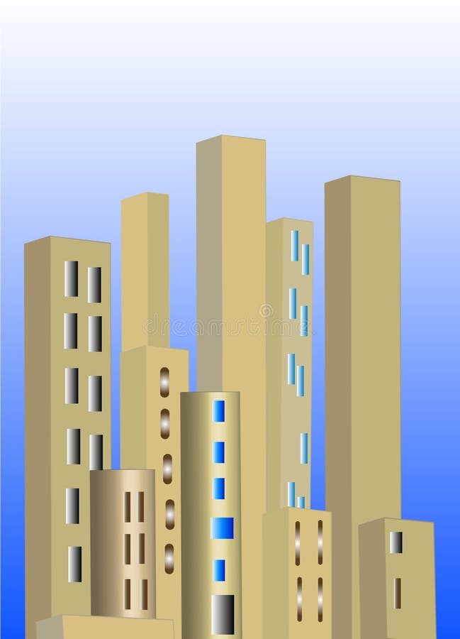 Generic City Skyline Stock Illustrations – 651 Generic City Skyline ...