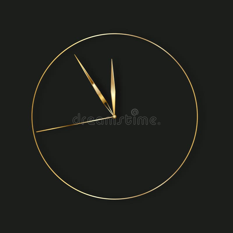 Round Gold Wall Clock Stock Illustrations – 355 Round Gold Wall Clock ...