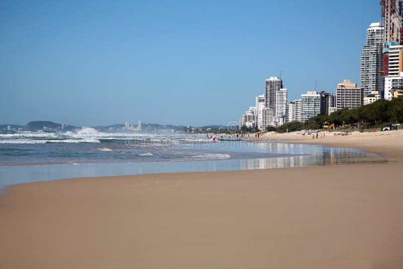 Gold Coast Beach stock image. Image of ocean, goldcoast - 35825803