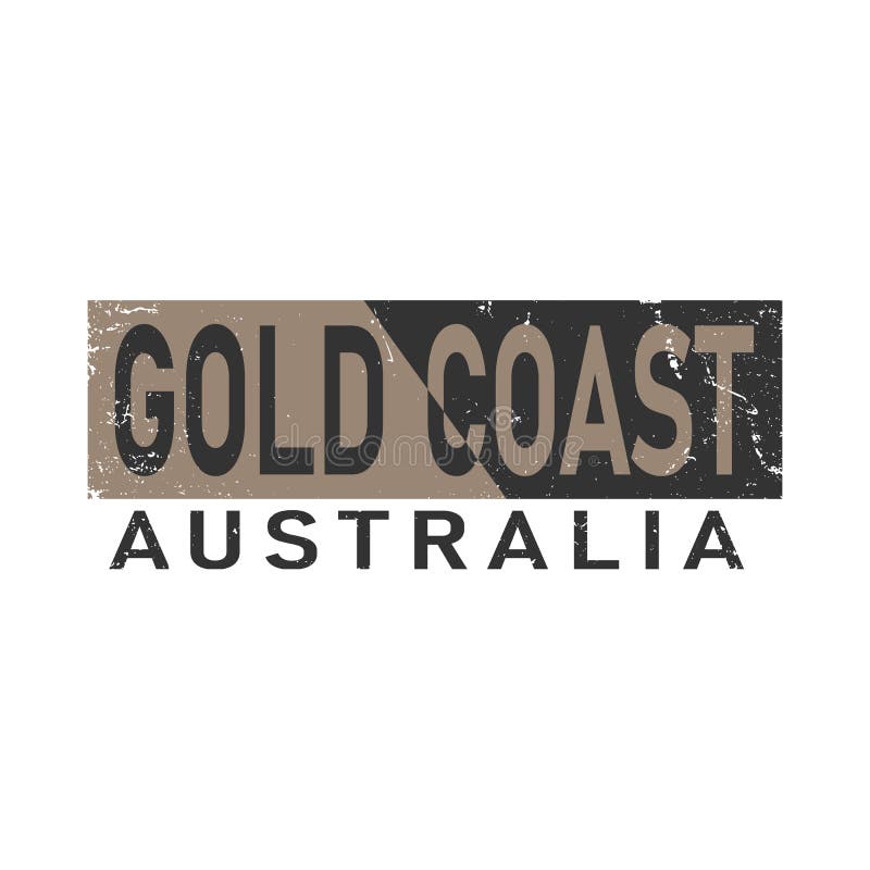 Gold Coast Vector Illustration on the Theme of Surfing in Australia ...