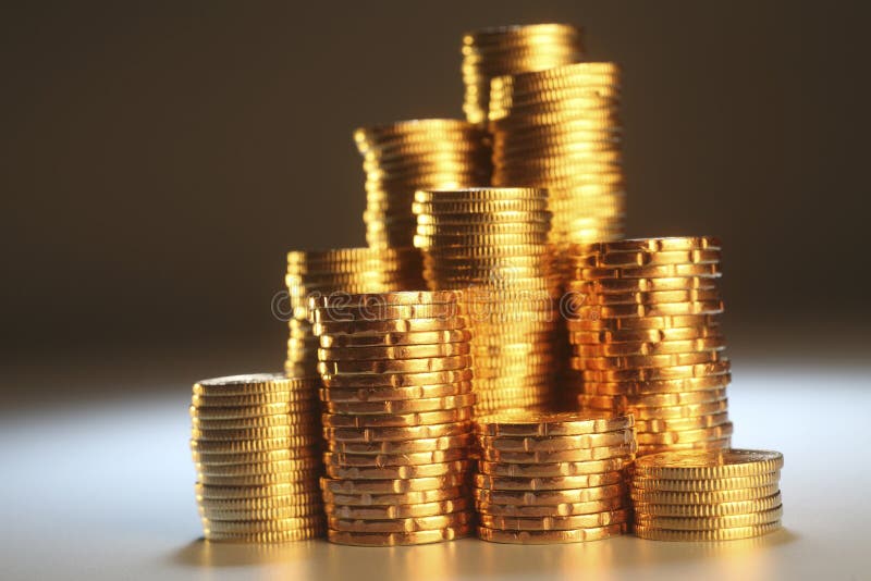 Gold coin stock photo. Image of currency, objects, growth - 26238522