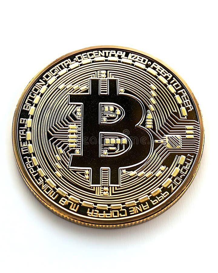 A Gold Coin with a Black B on it Stock Image - Image of ecommerce ...