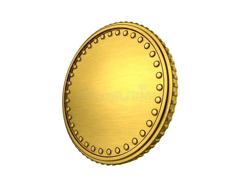 Gold coin. stock illustration. Illustration of profit - 46837391