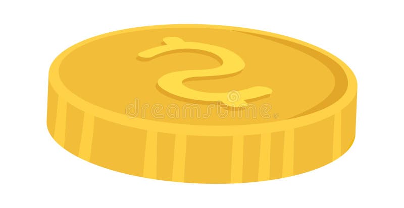 Gold Coin Cent stock vector. Illustration of financial - 276148130