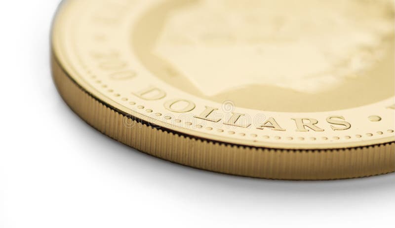 Gold Coin with a Face Value of 100 Dollars. Stock Photo - Image of ...