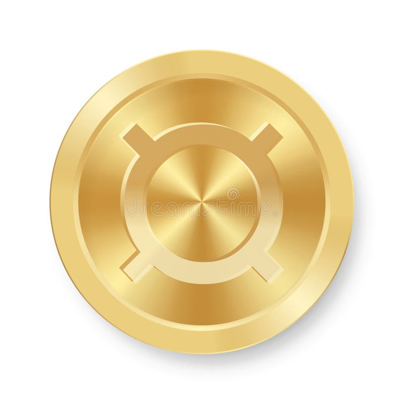Gold Coin of Generic Currency Symbol Concept of Internet Currency ...
