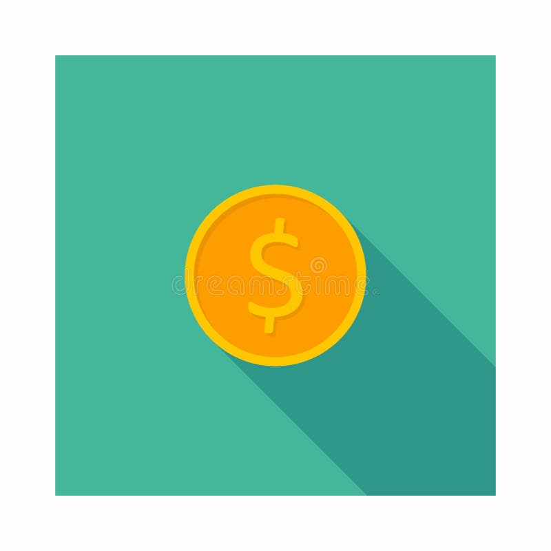 Gold Coin Isometric & Flat - Black Outline Icon Vector Stock Vector ...