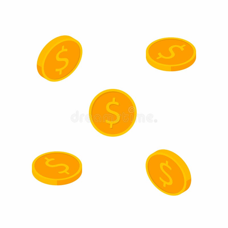 Coin, Isometric, Pile of Money, Vector, Flat Icon Stock Vector ... Coin, Isometric, Pile of Money, Vector, Flat Icon Stock Vector ...