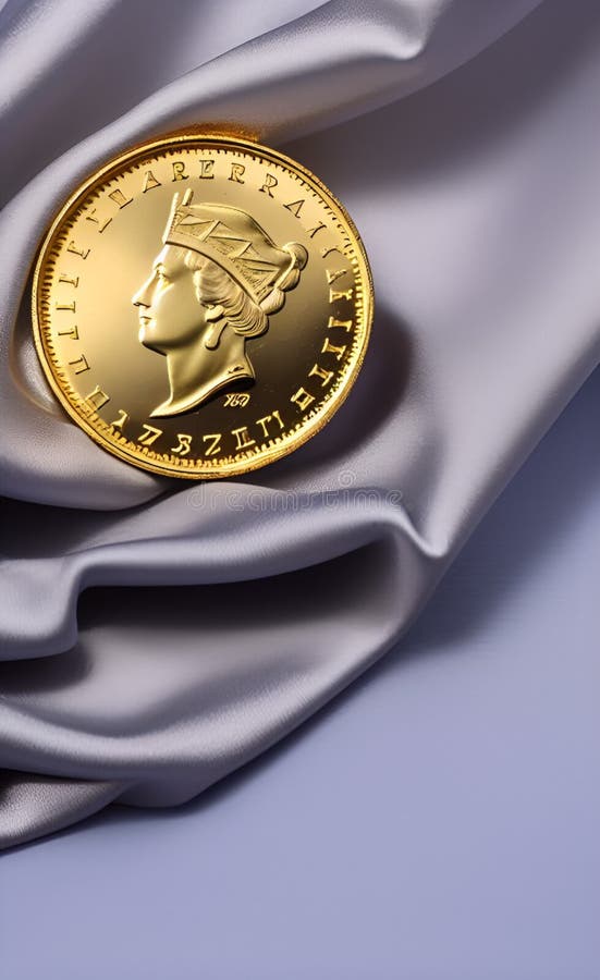 Gold coin stock illustration. Illustration of jewelry - 270837564