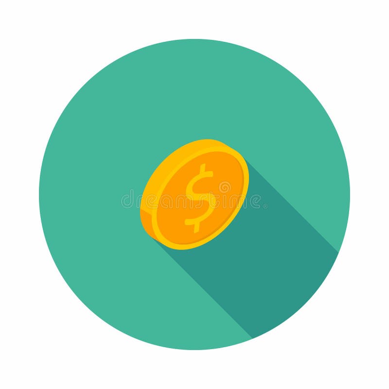 Gold Coin Black Outline Icon Vector Isolated Stock Vector ...