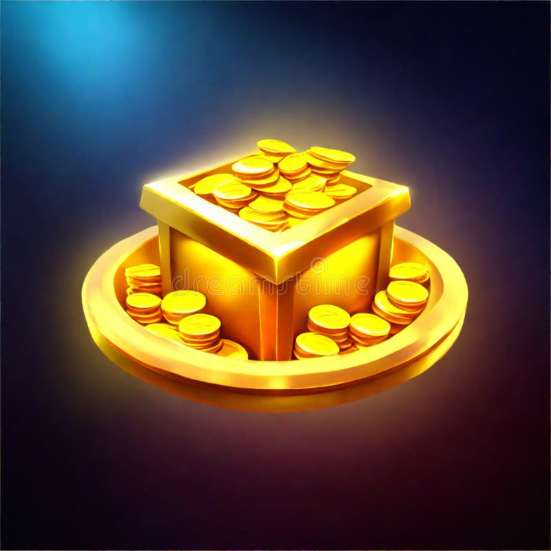 Gold Coin with a Portrait of the Ancient Greek God Apollo. Vector ...