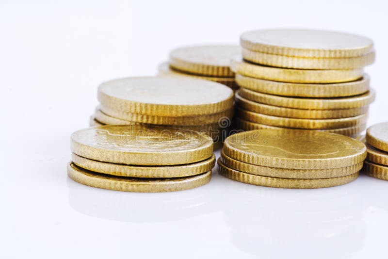 Gold coin stack stock image. Image of fractional, concept - 99564597