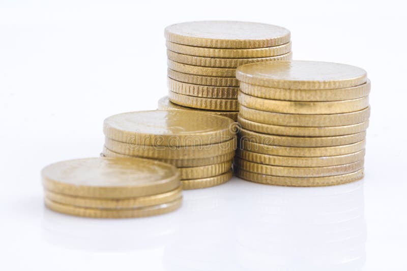 Gold coin stack stock image. Image of fractional, concept - 99564597
