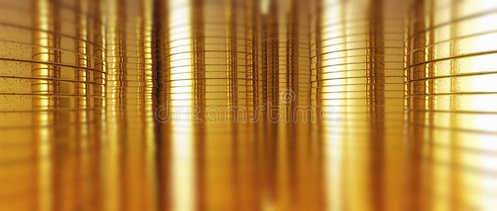 Gold Coins abstract stock illustration. Illustration of coins - 107240994