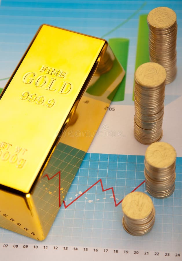 Gold and Coins, Ambient Financial Concept Stock Photo - Image of gold ...