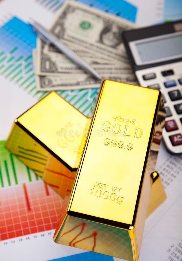 Gold and Coins, Ambient Financial Concept Stock Photo - Image of luxury ...