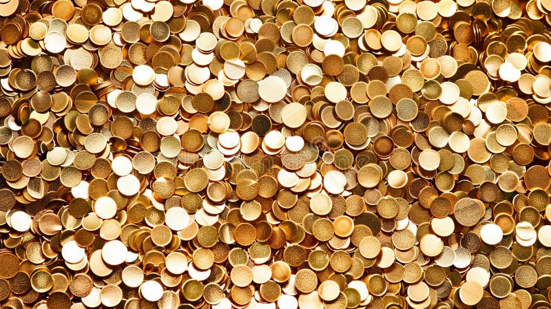 Gold Coins Background - Wallpapers for Text Stock Image - Image of ...