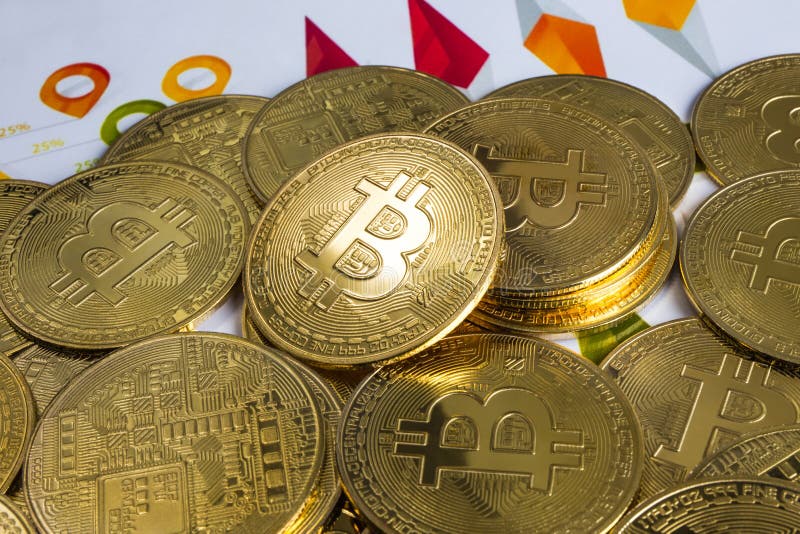 Gold Coins in the Economic and Financial World Stock Image - Image of ...