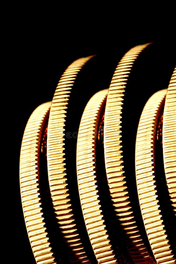 Gold Coins on Edge stock image. Image of wealth, secure - 1868883